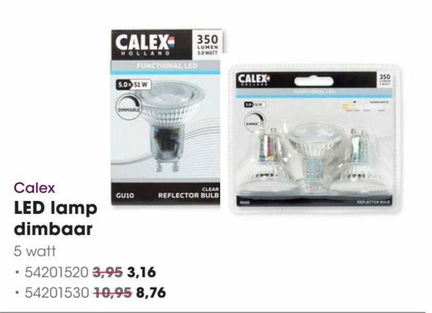 LED lamp dimbaar aanbieding bij HANOS