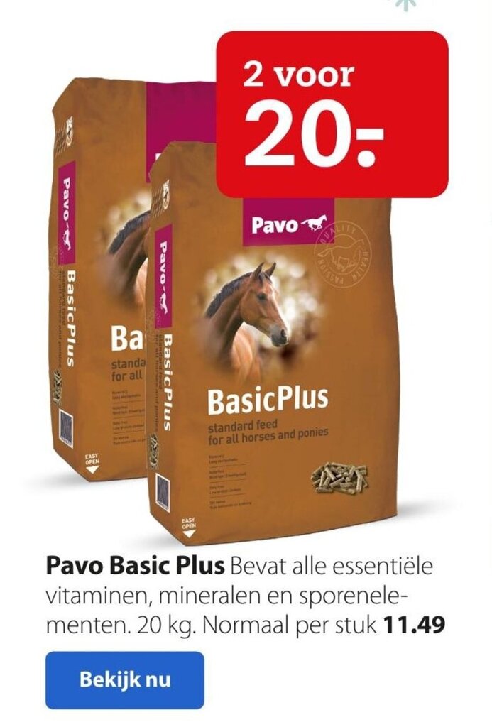 Pavo Basic Plus aanbieding bij Boerenbond