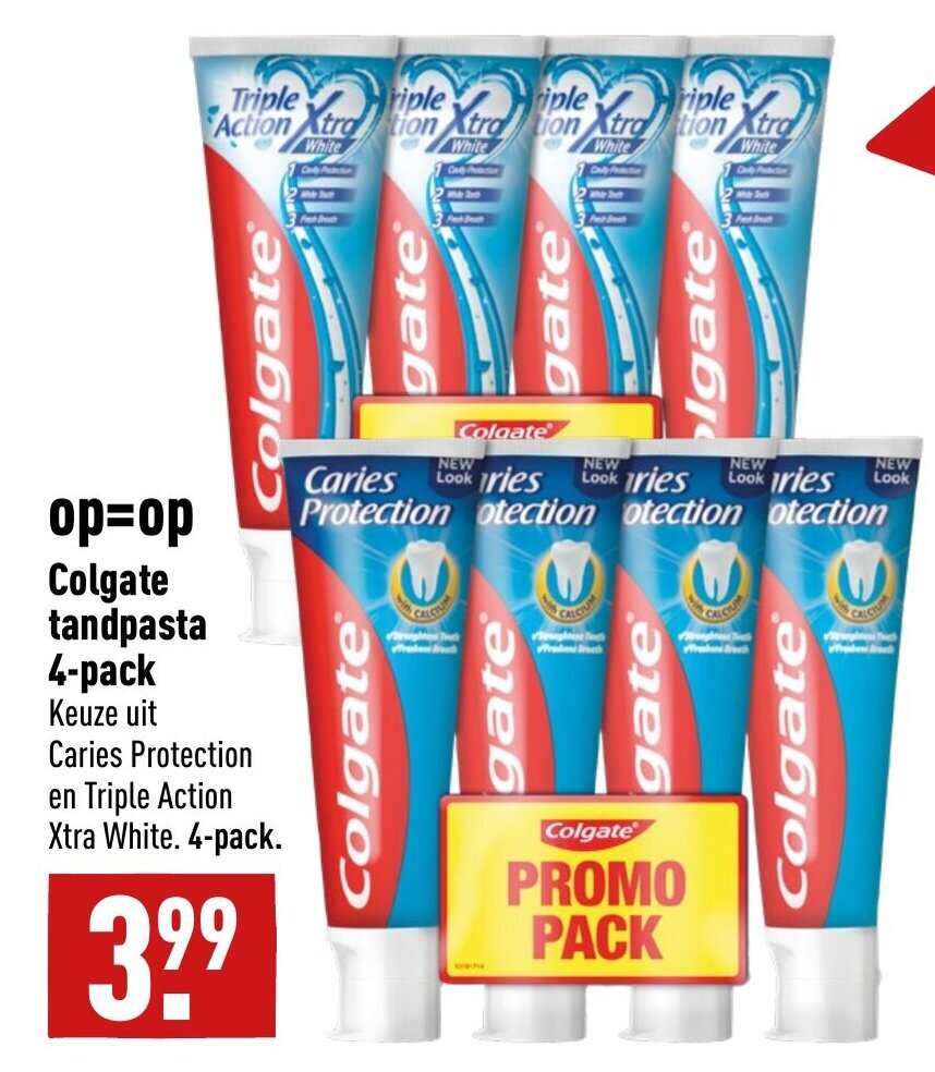Colgate tandpasta 4-pack aanbieding bij ALDI