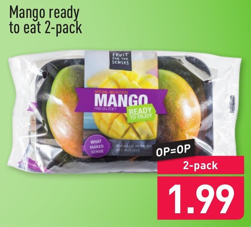Mango ready to eat 2-pack aanbieding bij ALDI