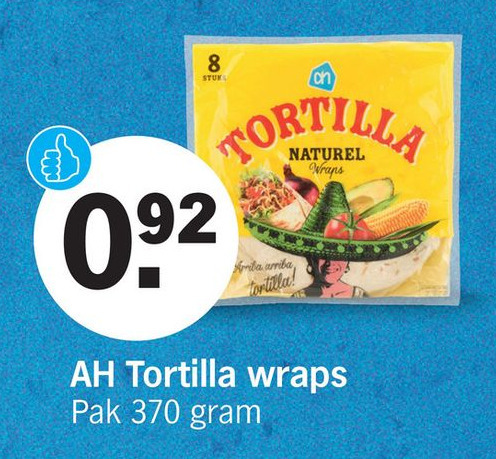 AH Tortilla wraps aanbieding bij Albert Heijn