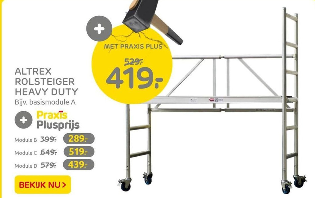 Altrex Rolsteiger Heavy Duty aanbieding bij Praxis
