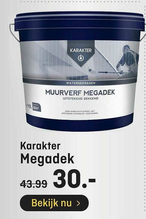 Karakter Megadek aanbieding bij Hubo