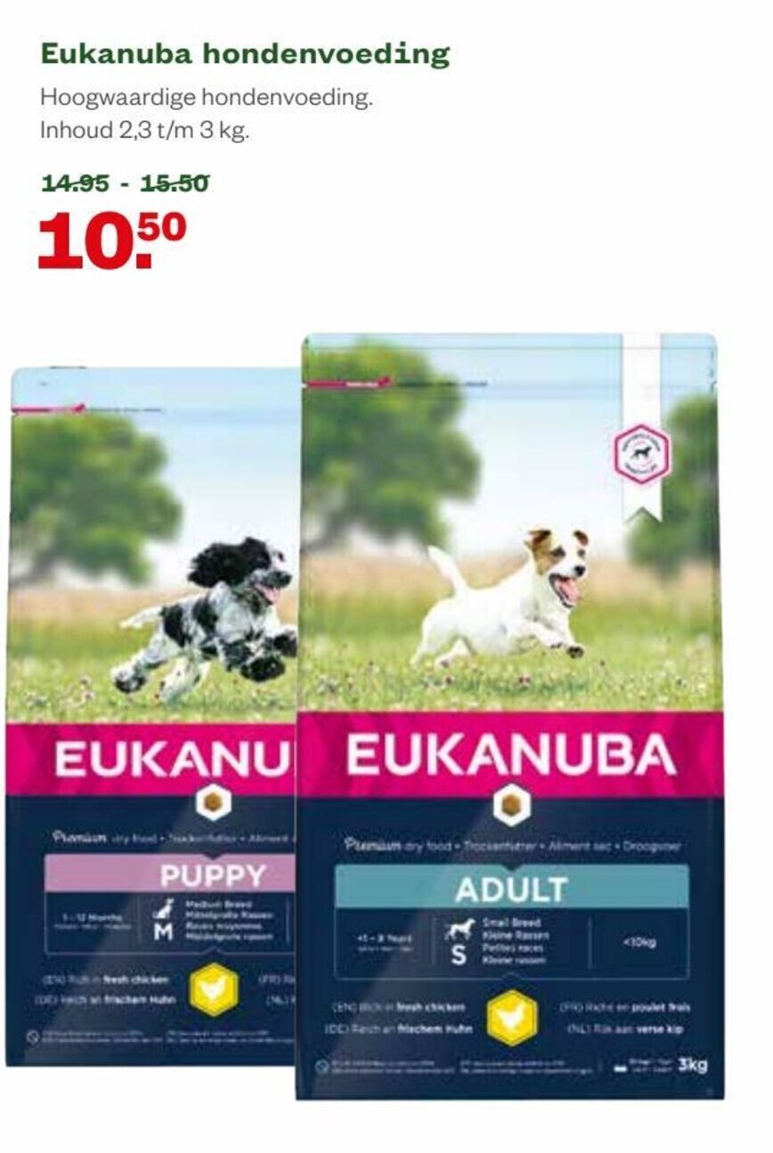 Eukanuba Hondenvoeding Aanbieding Bij Welkoop