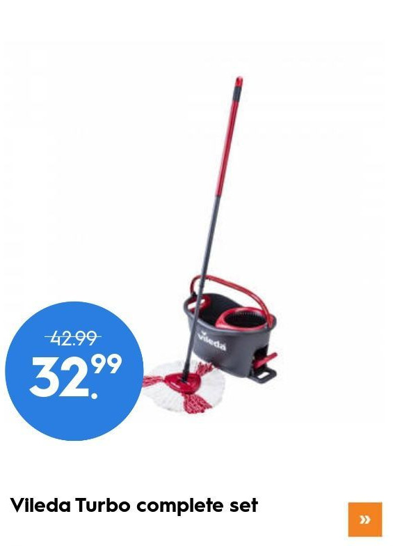 Vileda Turbo complete set aanbieding bij Blokker