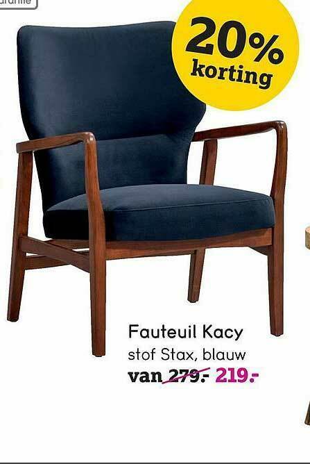 Fauteuil Kacy 20% Korting aanbieding bij Leen Bakker