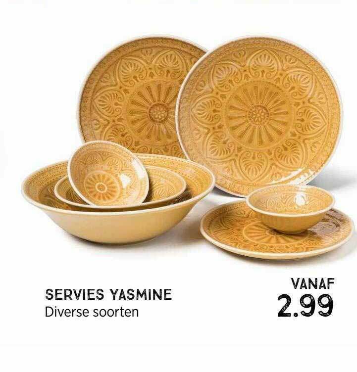 Servies Yasmine aanbieding bij Xenos