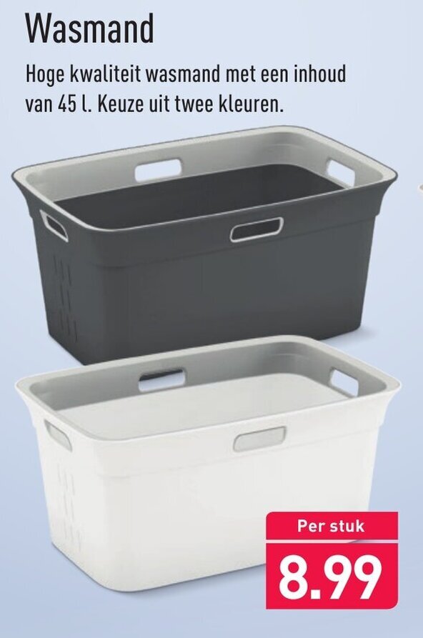 Wasmand 45L aanbieding bij ALDI