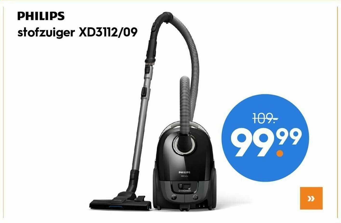 Philips Stofzuiger XD3112-09 aanbieding bij Blokker