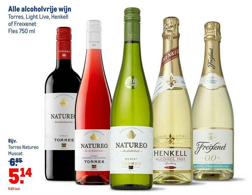 Alle Alcoholvrije Wijn : Torres, Light Live, Henkell Of Freixenet ...