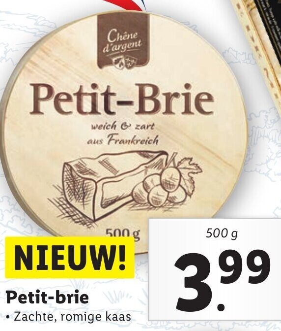 Petit-brie 500g aanbieding bij Lidl