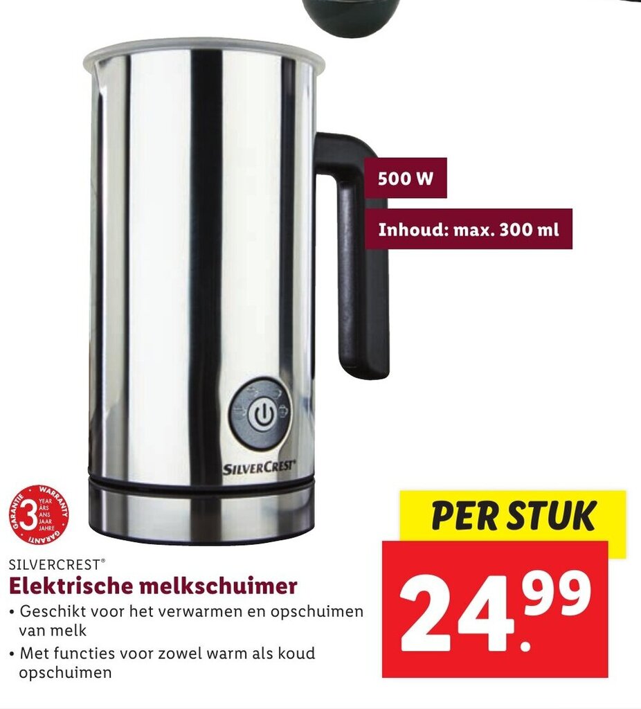 Elektrische melkschuimer aanbieding bij Lidl