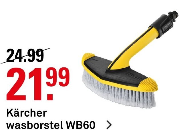 Karcher wasborstel WB60 aanbieding bij Karwei
