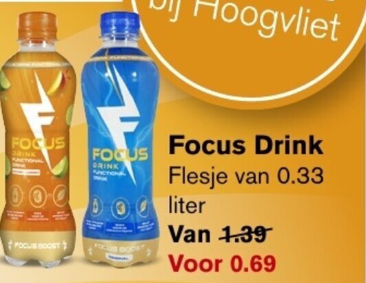 Focus drink aanbieding bij Hoogvliet