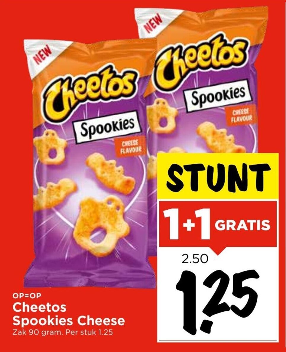 Cheetos Spookies Cheese aanbieding bij Vomar