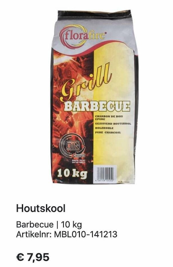 Houtskool aanbieding bij Van Cranenbroek