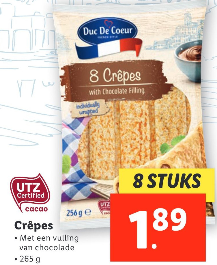 Crêpes aanbieding bij Lidl