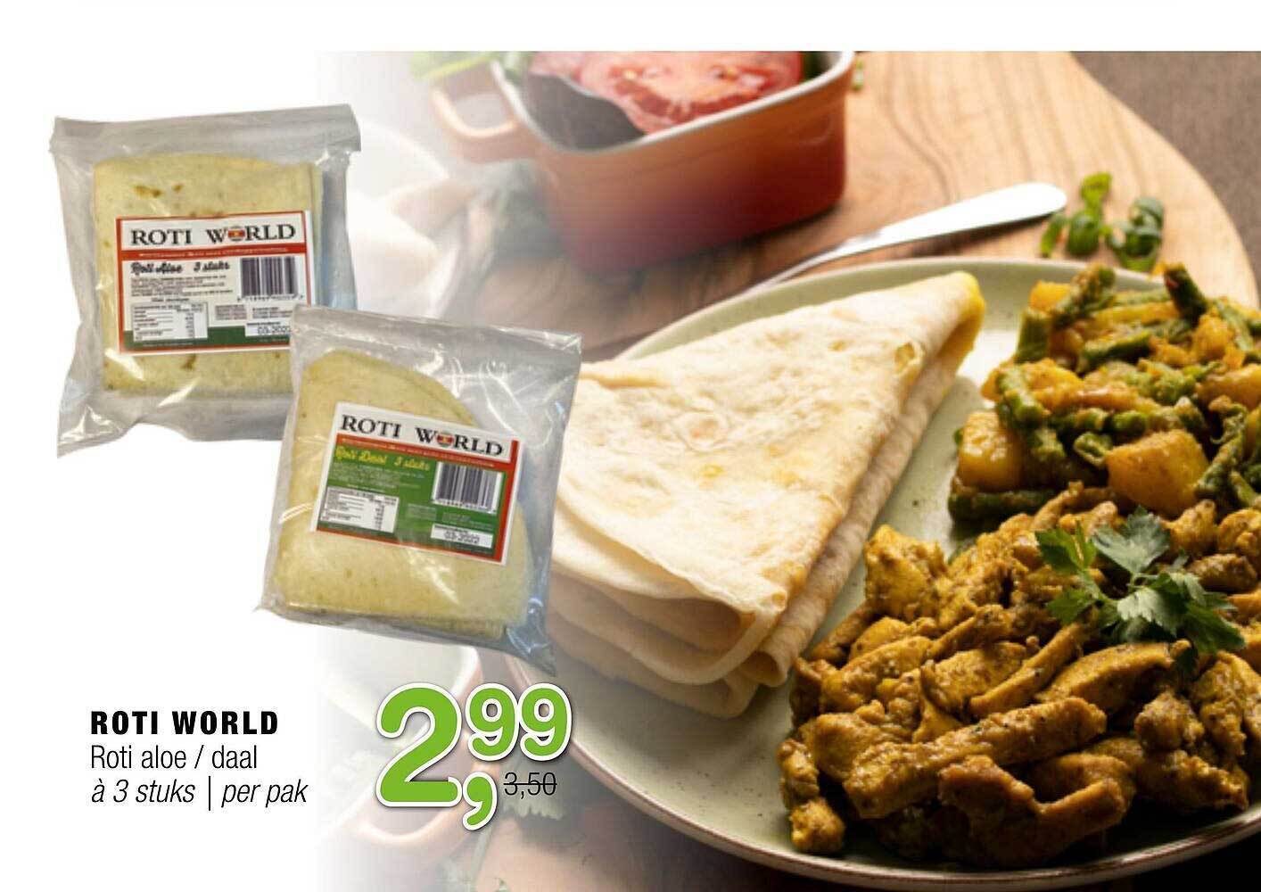Roti World Roti Aloe - Daal aanbieding bij Amazing Oriëntal
