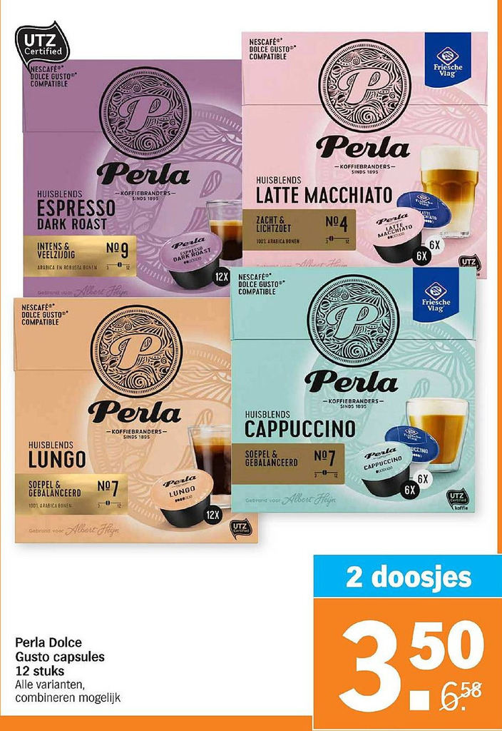 Perla Dolce Gusto capsules aanbieding bij Albert Heijn