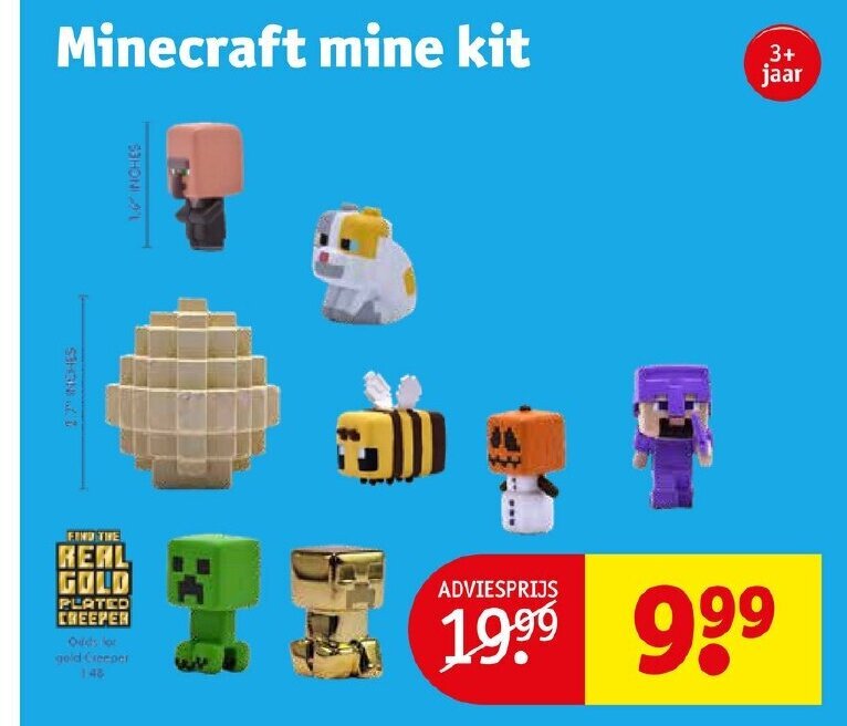 Minecraft mine kit aanbieding bij Kruidvat