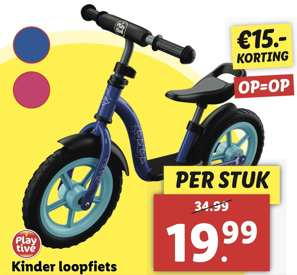 Kinder loopfiets aanbieding bij Lidl