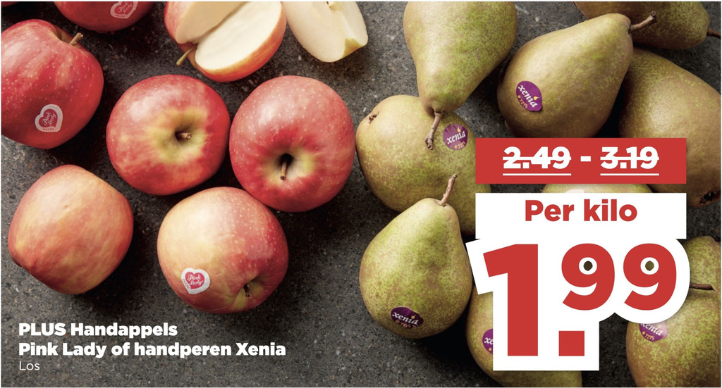 PLUS Handappels Pink Lady of handperen Xenia aanbieding bij PLUS