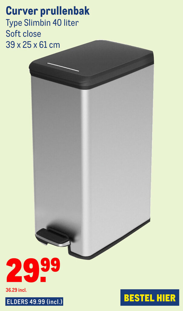 Curver prullenbak aanbieding bij Makro