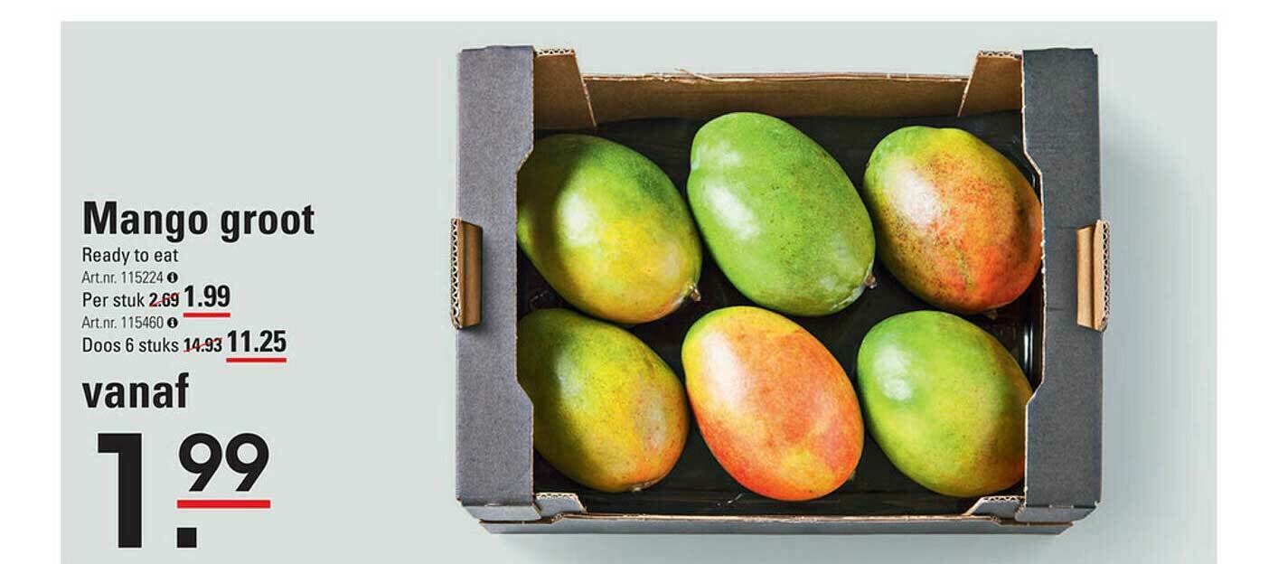 Mango Groot Ready To Eat aanbieding bij Sligro