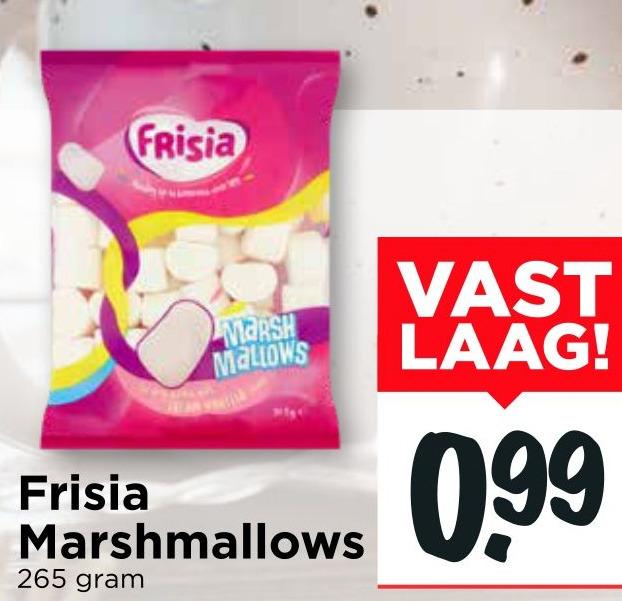 Frisia Marshmallows aanbieding bij Vomar Voordeelmarkt