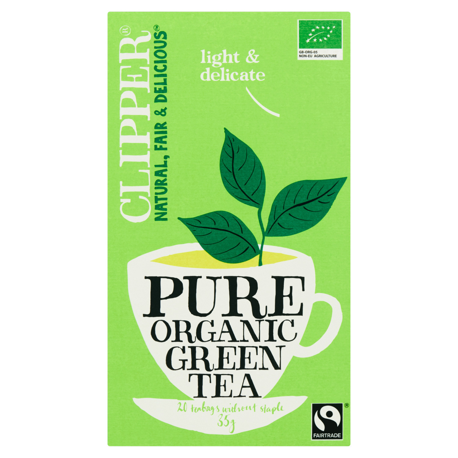Clipper Groene thee organic green 20 zakjes aanbieding bij Albert Heijn