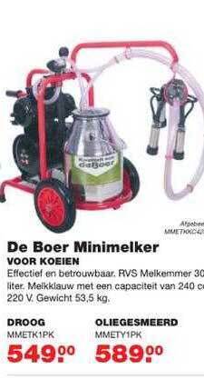 De boer minimelker aanbieding bij De Boer Drachten