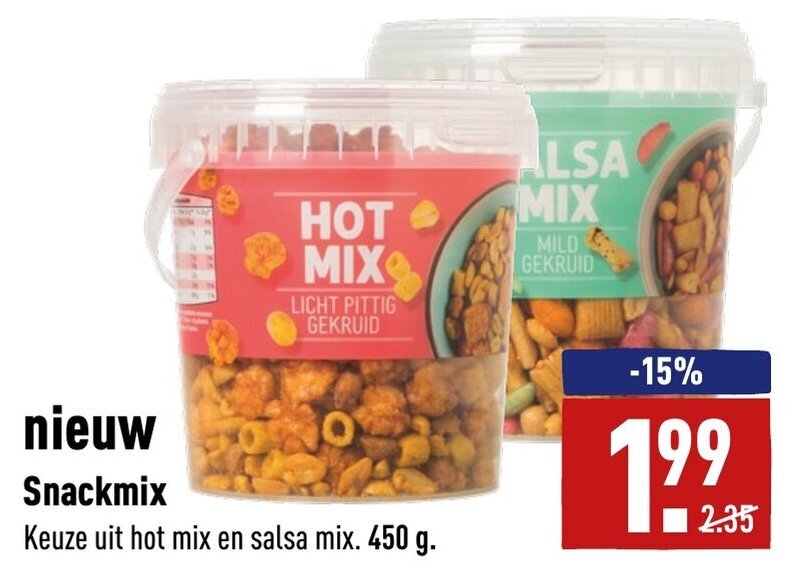 Snackmix 450g aanbieding bij ALDI