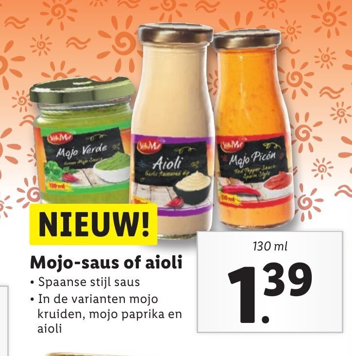 Mojo-saus of aioli 130 ml aanbieding bij Lidl