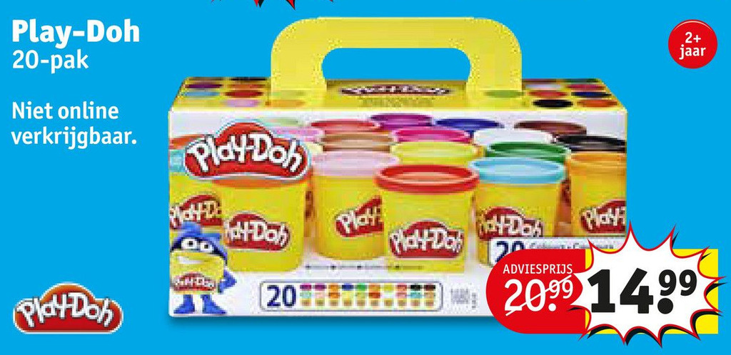 Play-Doh 20-pak aanbieding bij Kruidvat