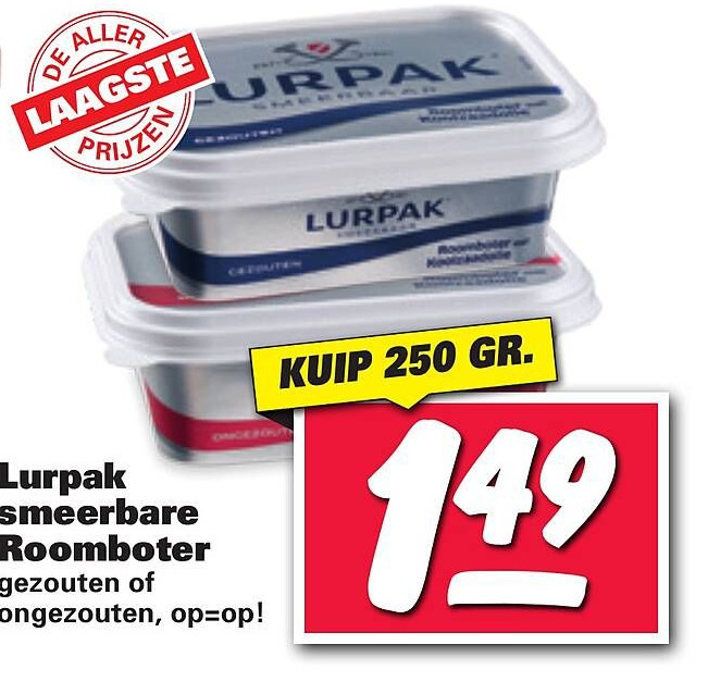 Lurpak smeerbare Roomboter aanbieding bij Nettorama Lurpak smeerbare Roomboter aanbieding bij Nettorama