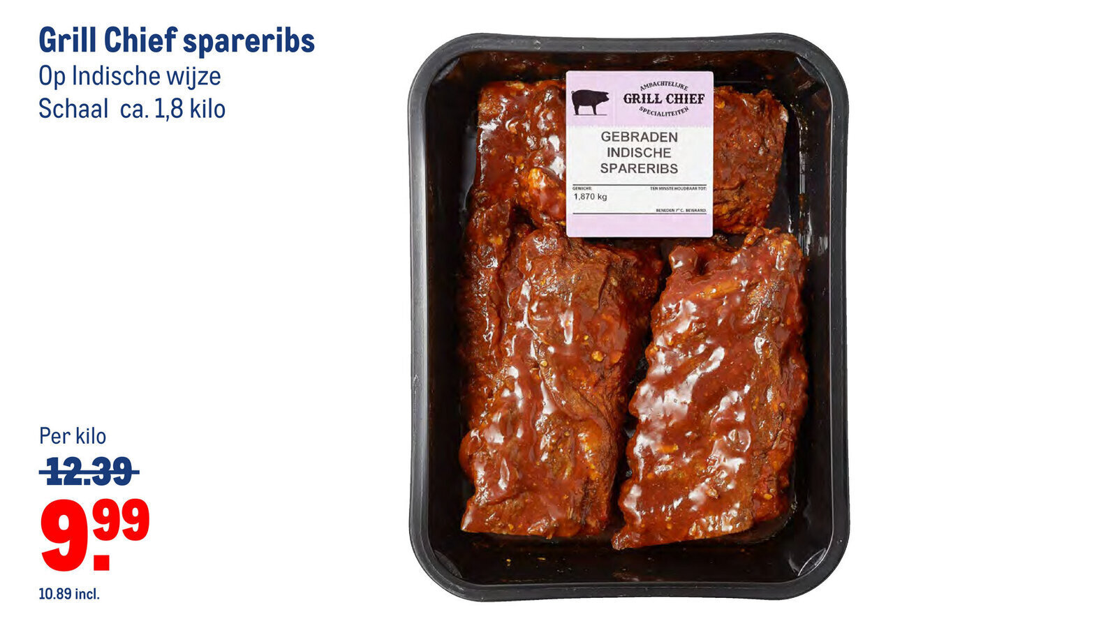 Grill chief spareribs aanbieding bij Makro