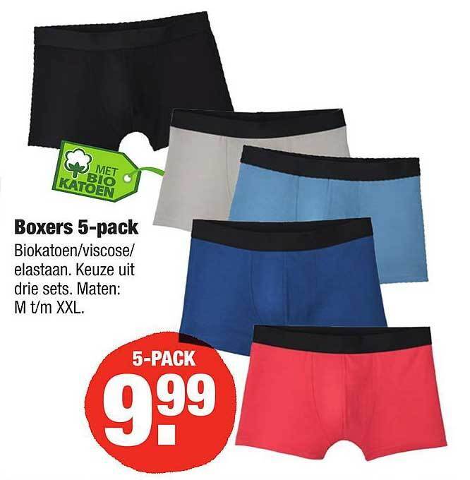 Boxers 5-Pack aanbieding bij ALDI