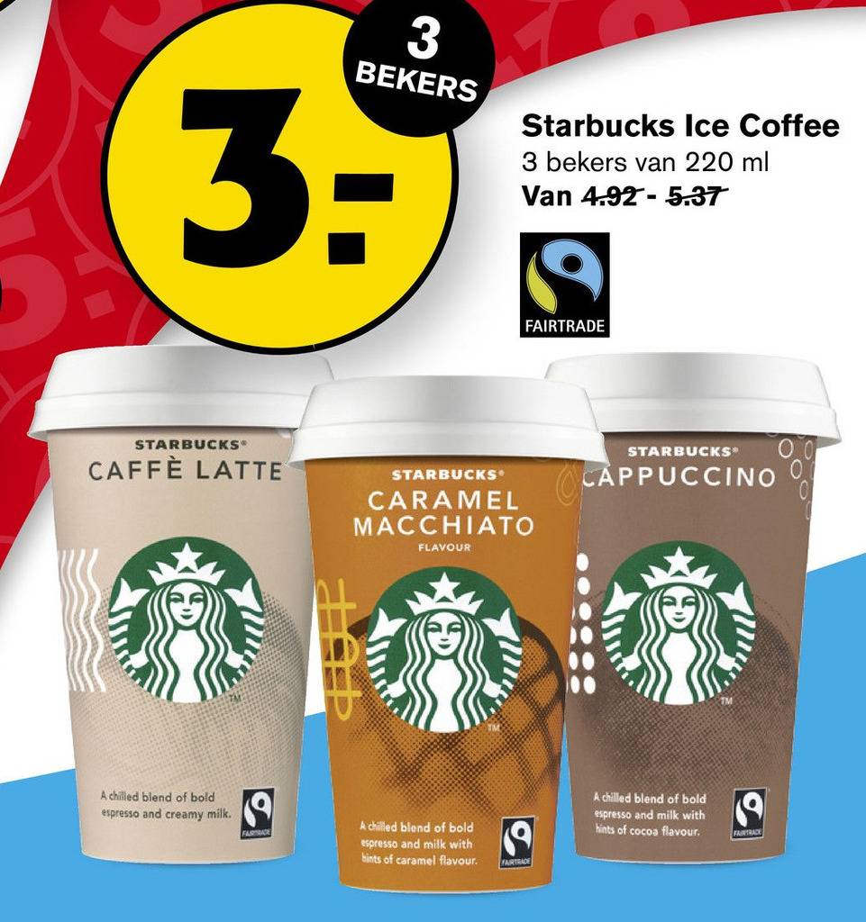 Starbucks lce Coffee aanbieding bij Hoogvliet