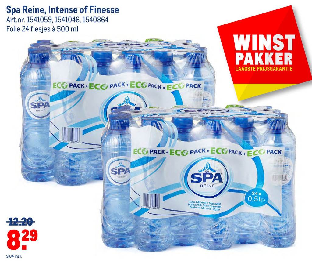 Spa Reine, Intense of Finesse aanbieding bij Makro