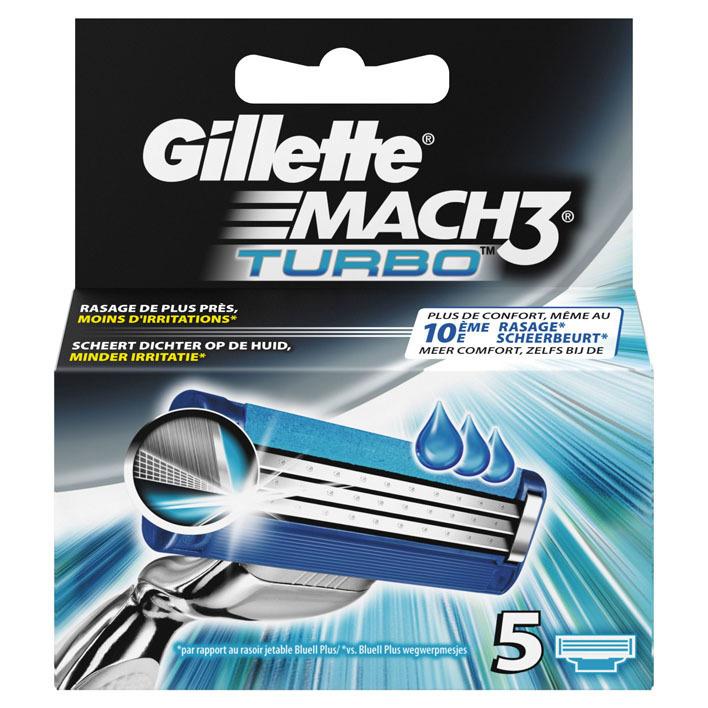 Gillette Mach3 scheermesjes turbo aanbieding bij Albert Heijn