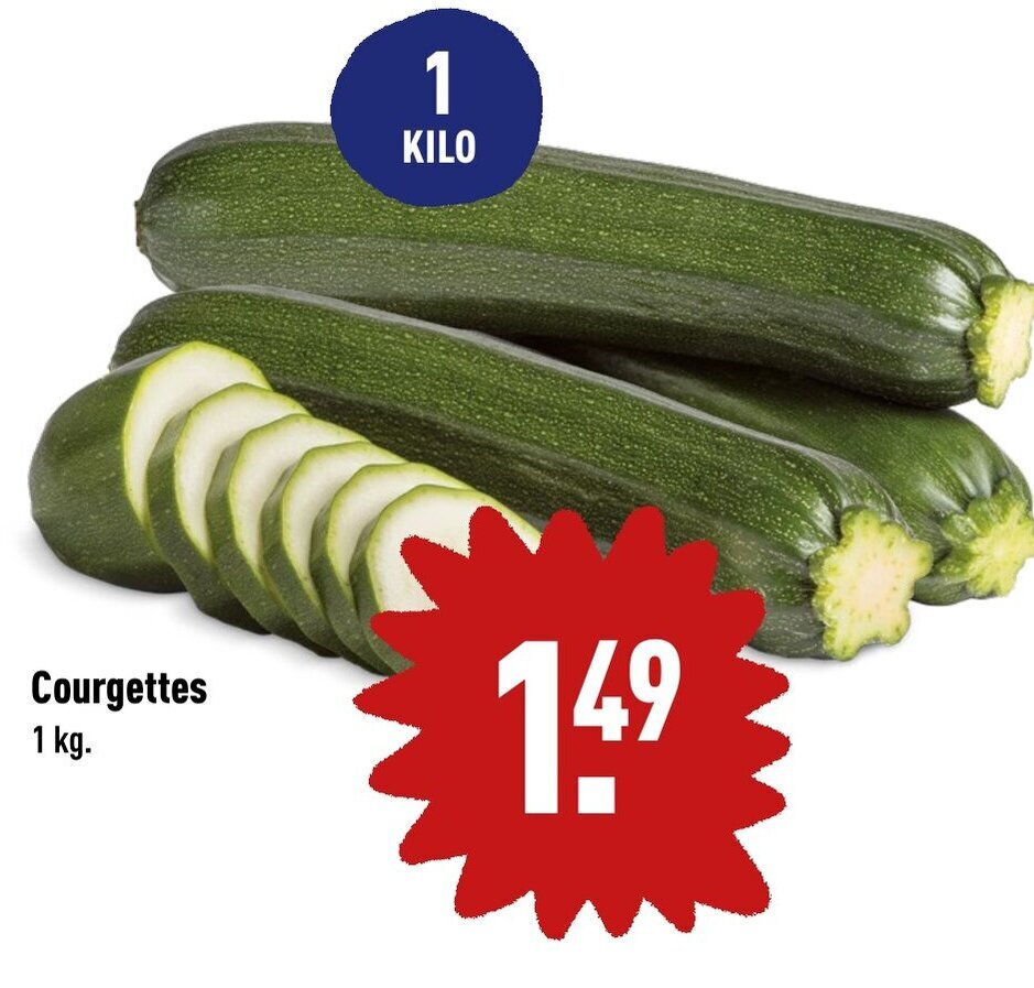 Courgettes aanbieding bij ALDI