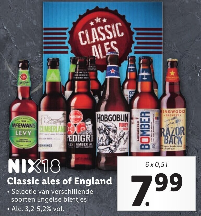Classic ales of england aanbieding bij Lidl