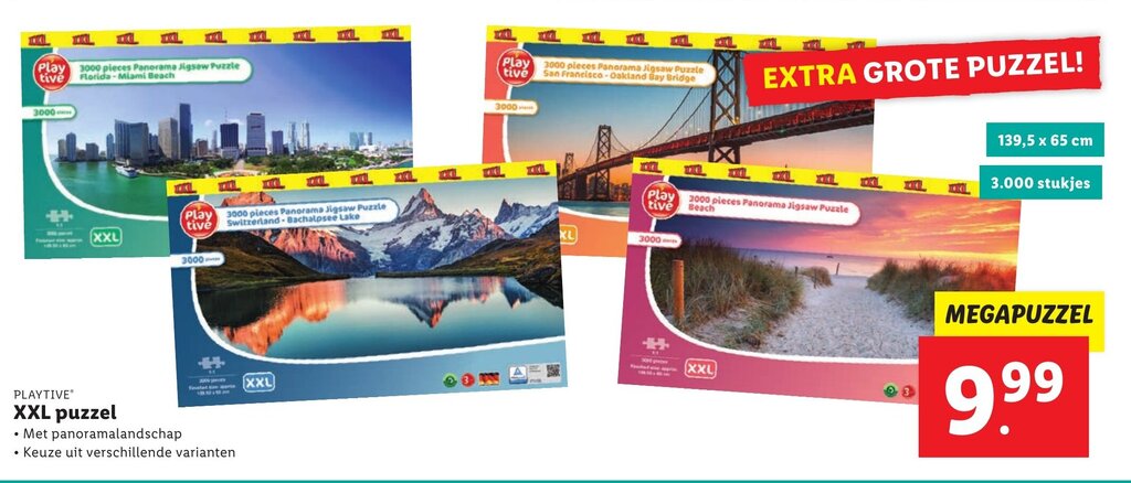 XXL puzzel aanbieding bij Lidl