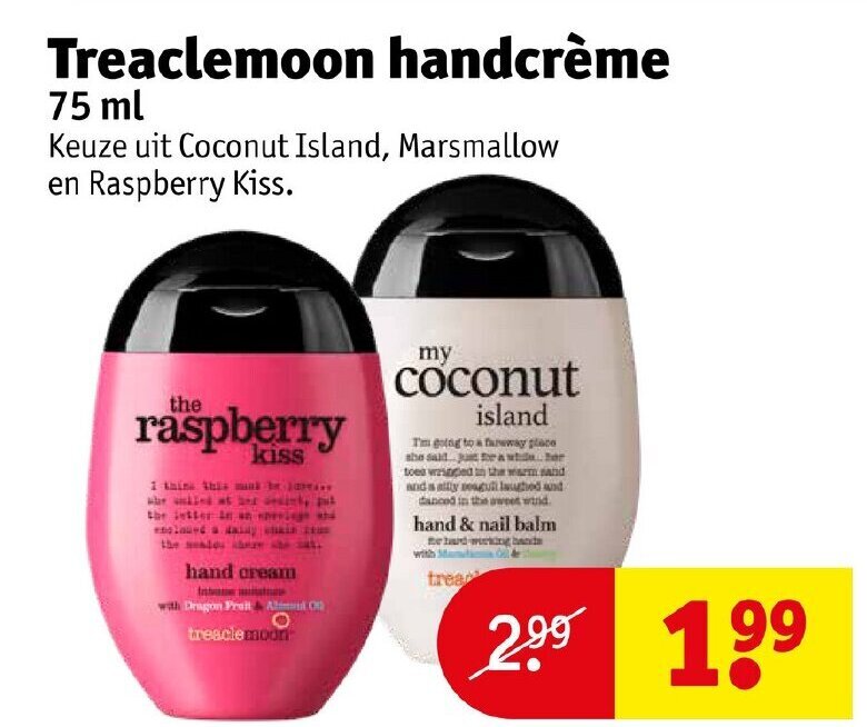 Treaclemoon handcreme 75ml aanbieding bij Kruidvat