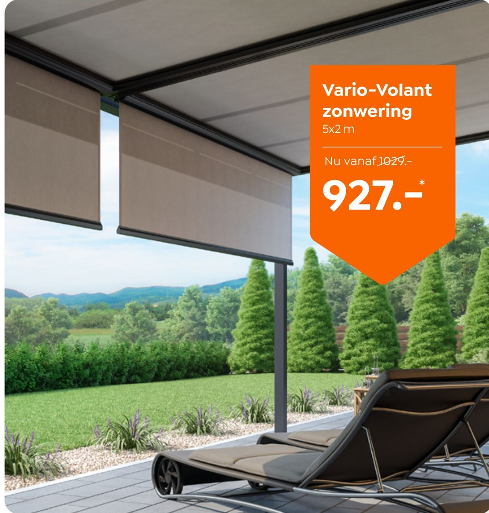 Vario-volant zonwering aanbieding bij Verasol