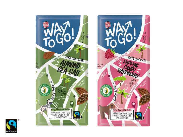 Way to Go! chocolade aanbieding bij Lidl