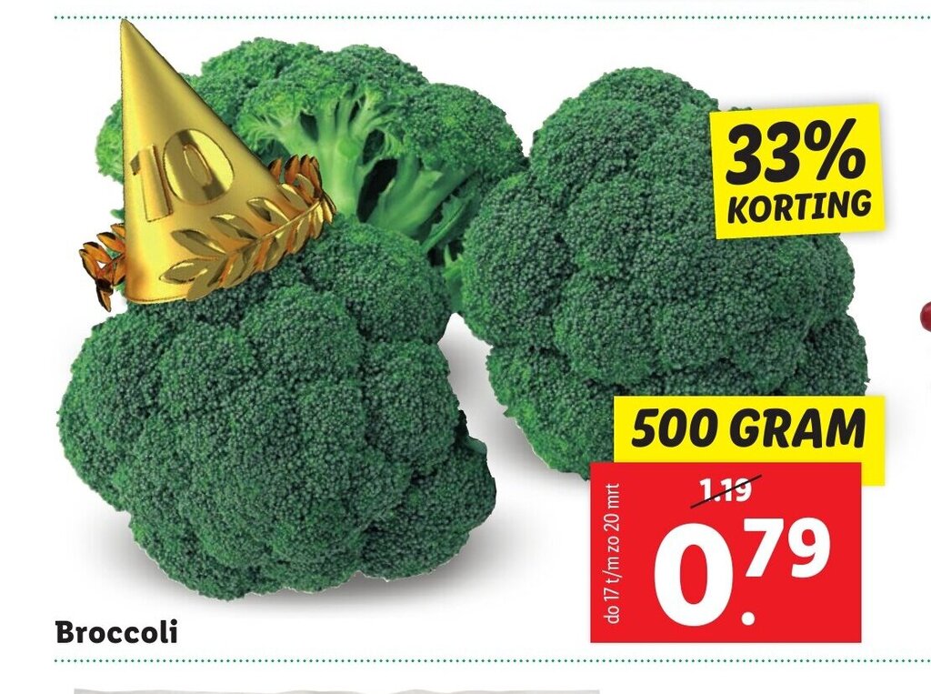 Broccoli 500 gram aanbieding bij Lidl