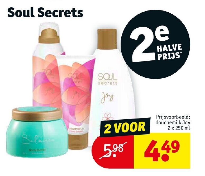 Soul secrets aanbieding bij Kruidvat