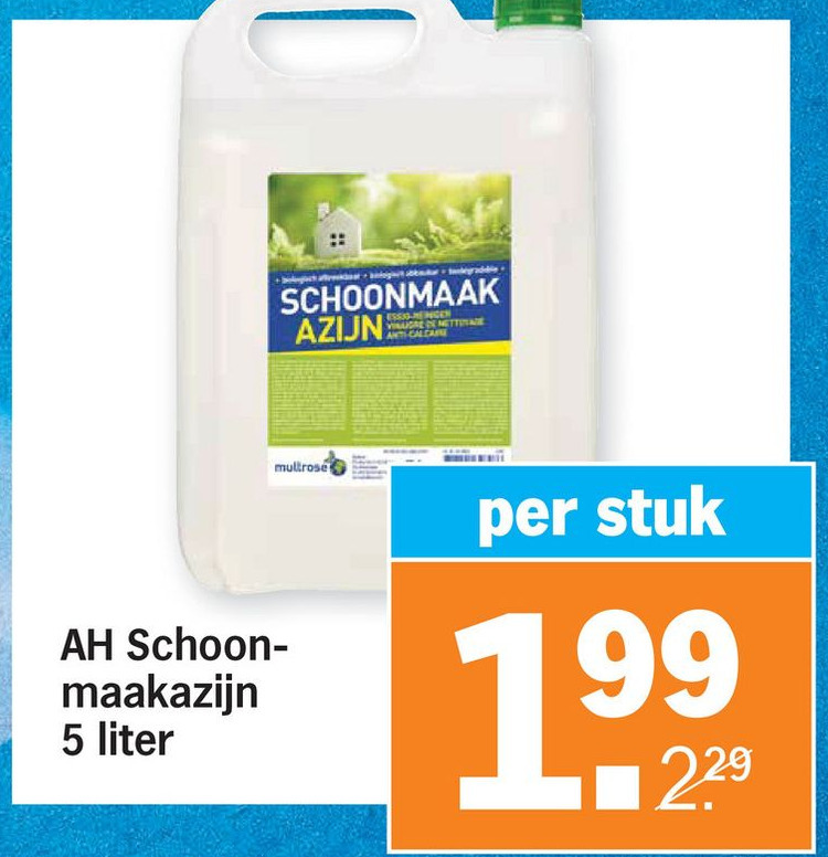 AH Schoonmaakazijn 5 liter aanbieding bij Albert Heijn