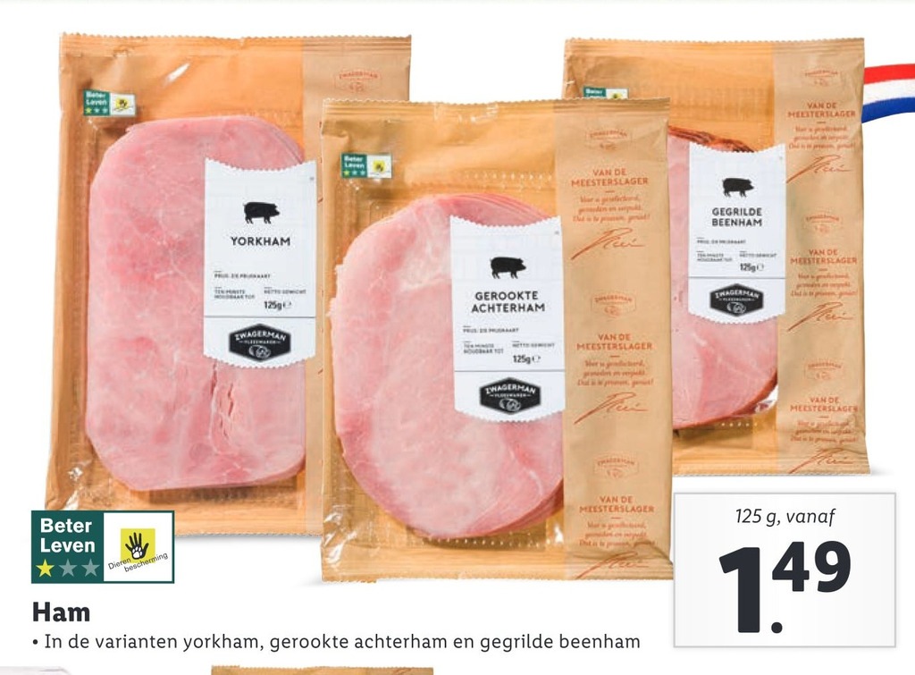 Ham aanbieding bij Lidl